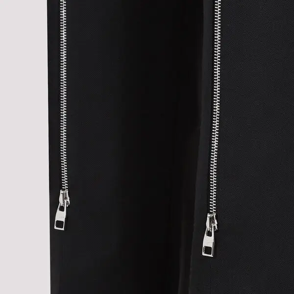 Alexander McQueen Wool Pants With Zipper Detail