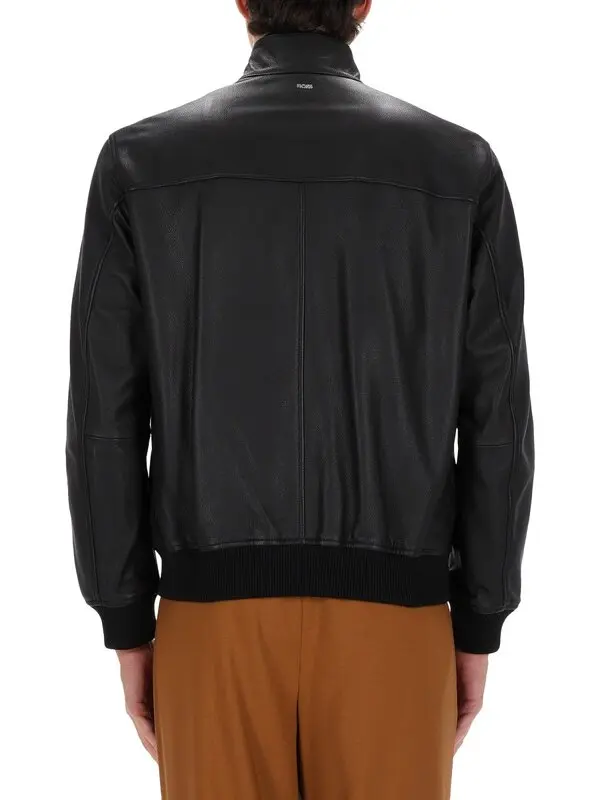 BOSS H-moiner Leather Jacket