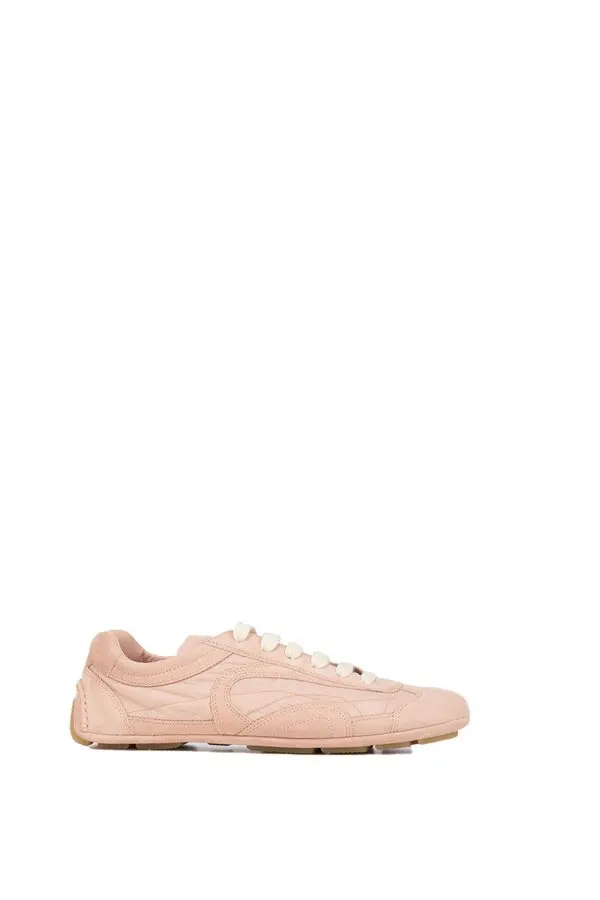 Prada Quilted Sneakers With Lace Up Fastening - Multicolor