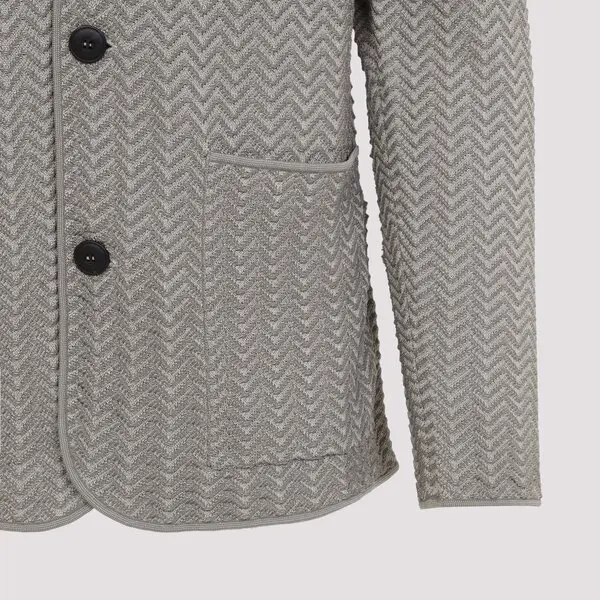 Giorgio Armani Beige Viscose Blend Blazer