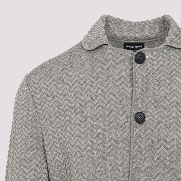Giorgio Armani Beige Viscose Blend Blazer