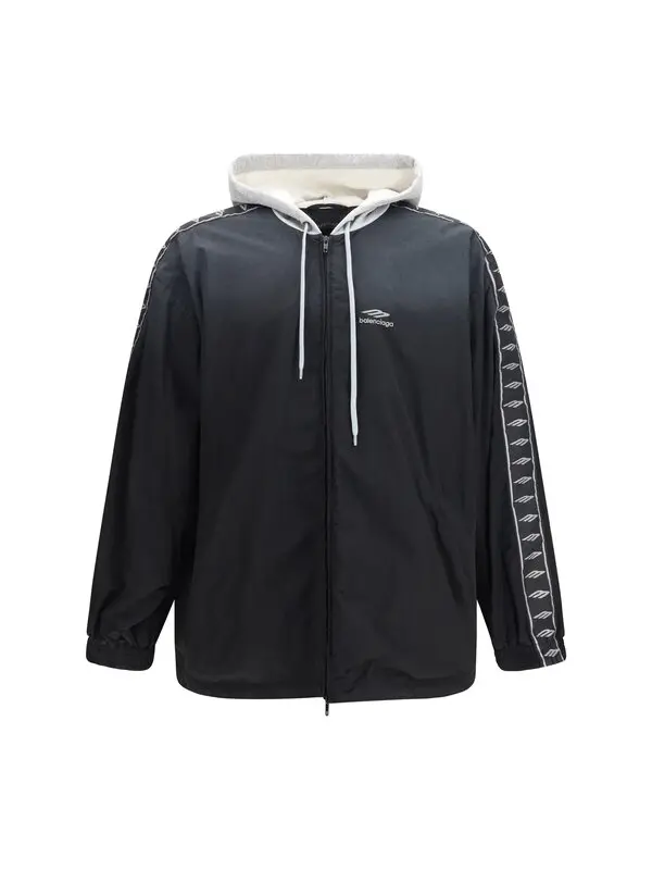 Balenciaga Oversized Sporty Jacket With Logo Detail