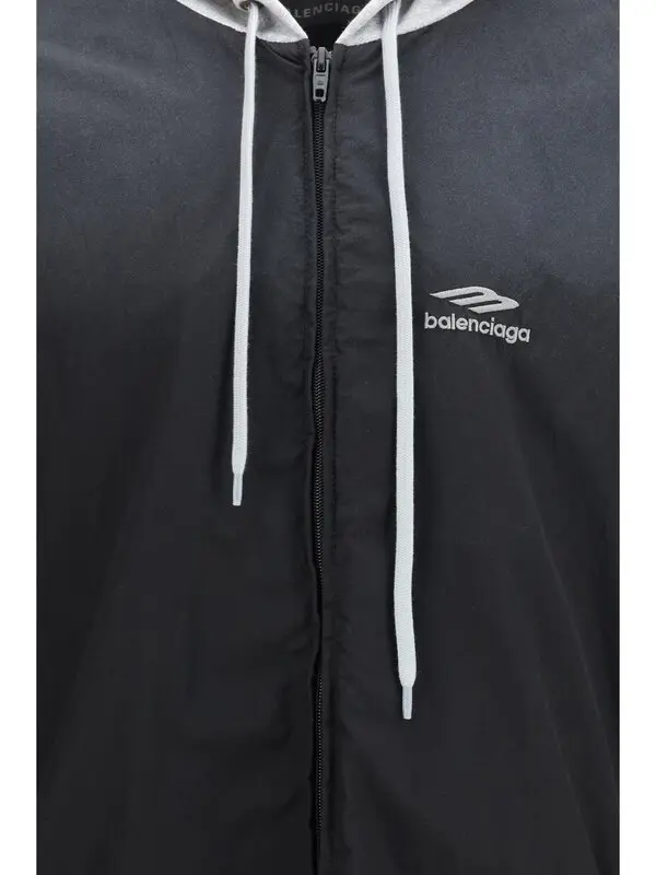 Balenciaga Oversized Sporty Jacket With Logo Detail