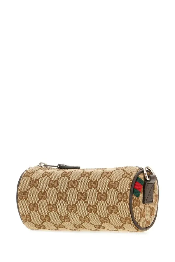 Gucci Monogram Canvas Cylinder Bag