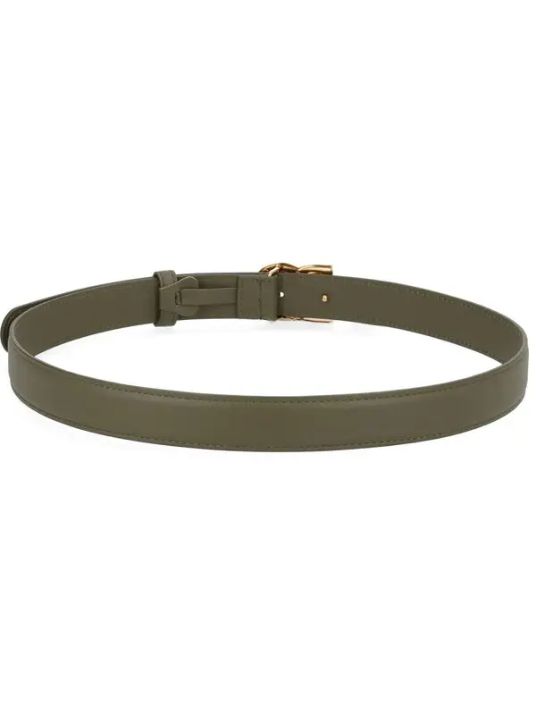 Dolce & Gabbana Leather Belt With Dg Logo