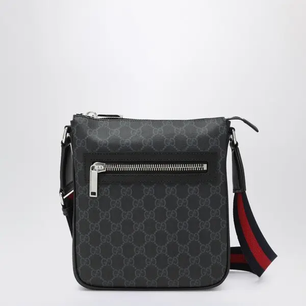 Gucci Gg Supreme Monogram Small Shoulder Bag - Black