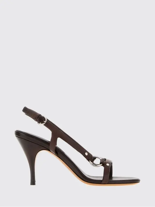 Miu Miu Suede Heeled Sandal - Brown