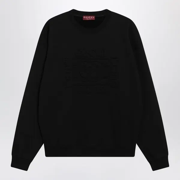 Gucci Brushed Cotton Jersey Sweatshirt - Black