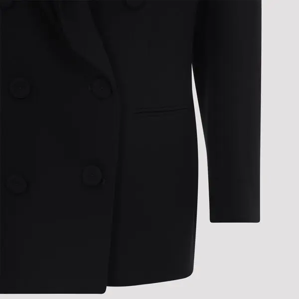 Giorgio Armani Silk Double-breasted Embellished Blazer