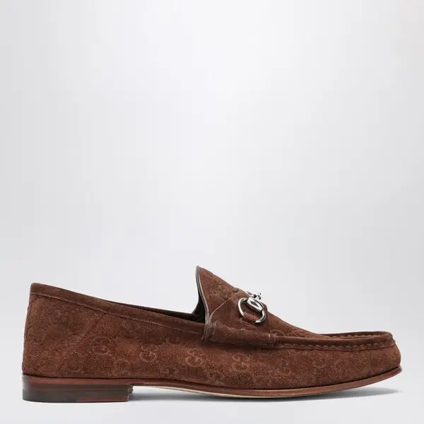 Gucci Horsebit 1953 Suede Loafers - Brown