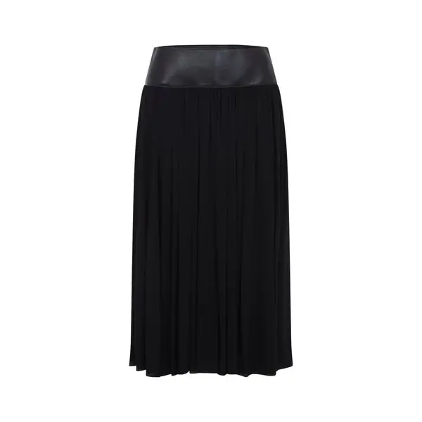 Alaïa Belt Midi Skirt - Black