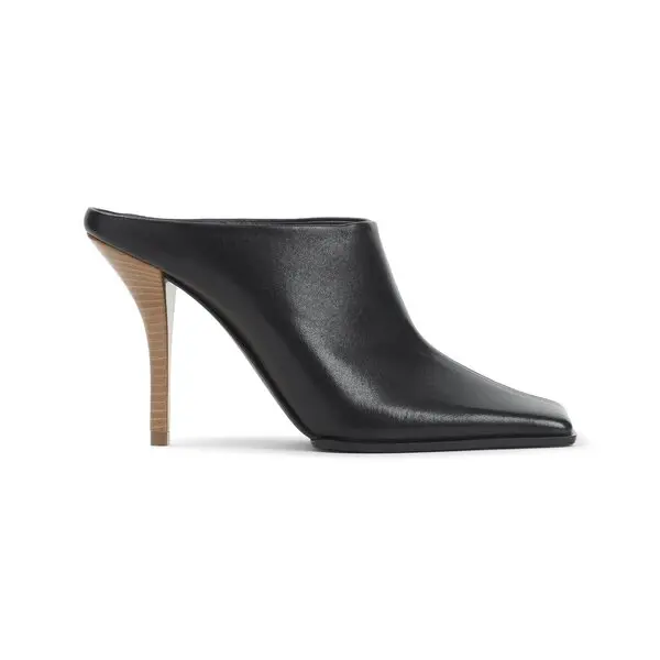 Alaïa Leather 90 Mules - Black