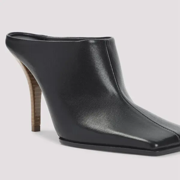 Alaïa Leather 90 Mules - Black