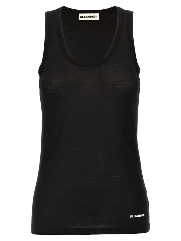 JIL SANDER Logo Cotton Top