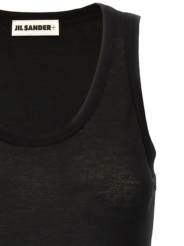 JIL SANDER Logo Cotton Top