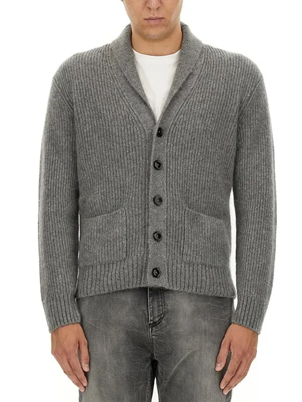 TOM FORD Shawl Collar Cardigan In Cashmere And Silk