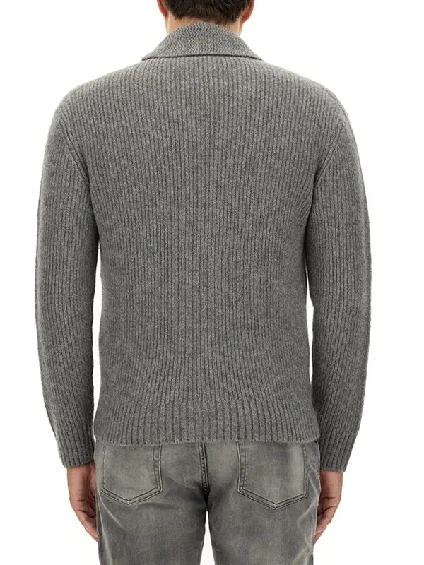 TOM FORD Shawl Collar Cardigan In Cashmere And Silk