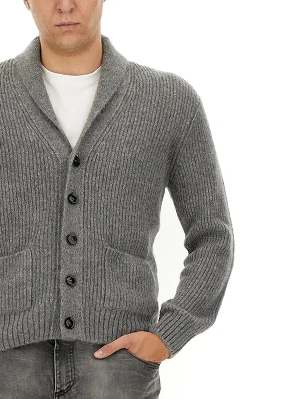 TOM FORD Shawl Collar Cardigan In Cashmere And Silk