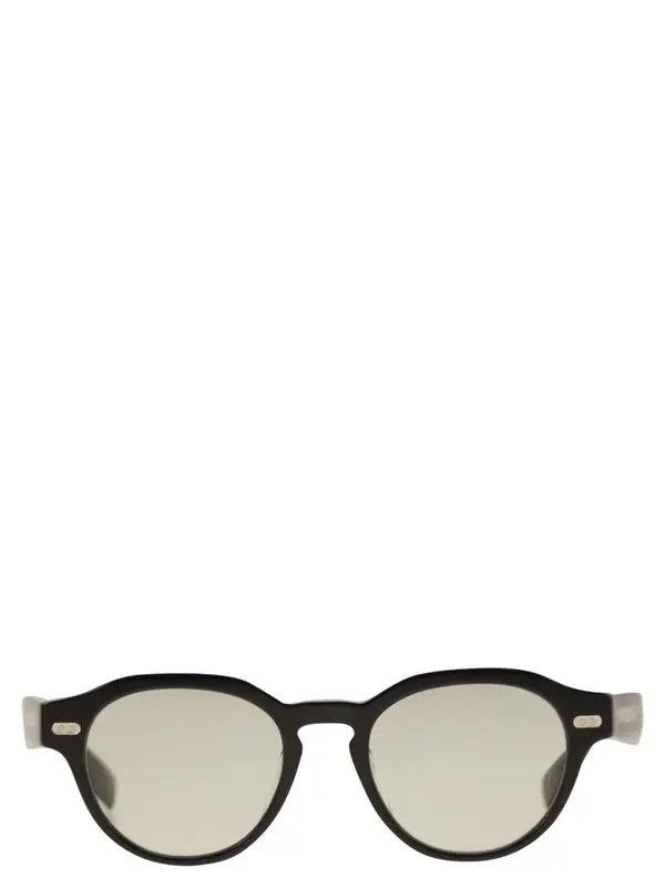 Brunello Cucinelli Iconic Meridian Acetate Round Frame Sunglasses - Black
