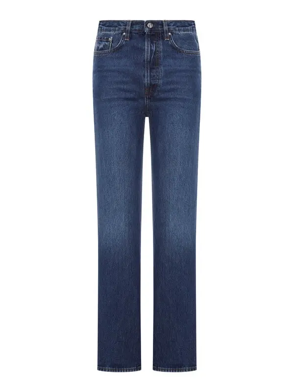 TOTEME Classic Cut Denim Jeans - Brown