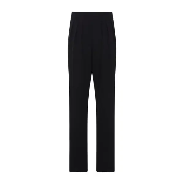 Giorgio Armani Silk Trousers - Black