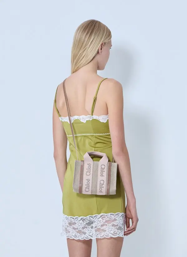 Chloé Mini Woody Tote Bag - Cream