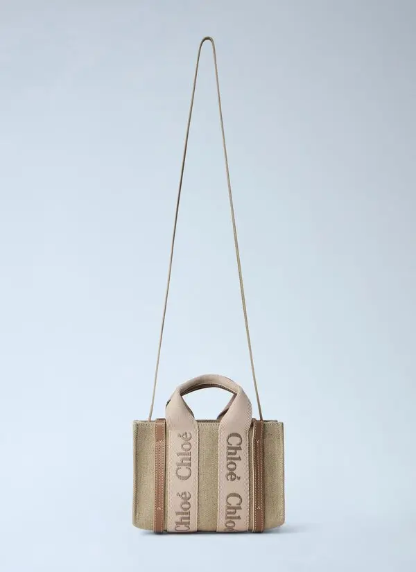Chloé Mini Woody Tote Bag - Cream