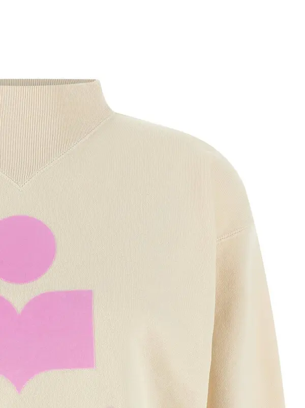 Isabel Marant Étoile Mobyli' Logo Sweatshirt - Cream