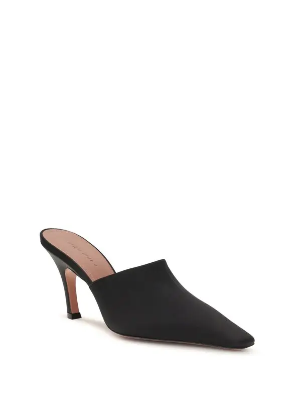 Amina Muaddi Jamie Mules Sandals - Black
