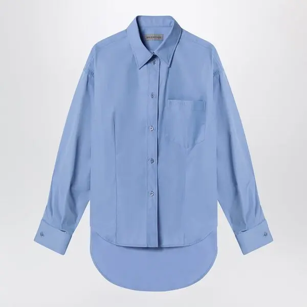 Balenciaga Cotton Shirt With Embroidered Logo