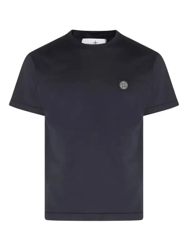 Stone Island Slim Fit Cotton Jersey T-shirt With Compass Patch