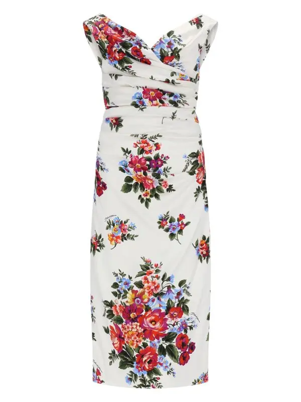 Dolce & Gabbana Printed Viscose Blend Dress - Multicolor