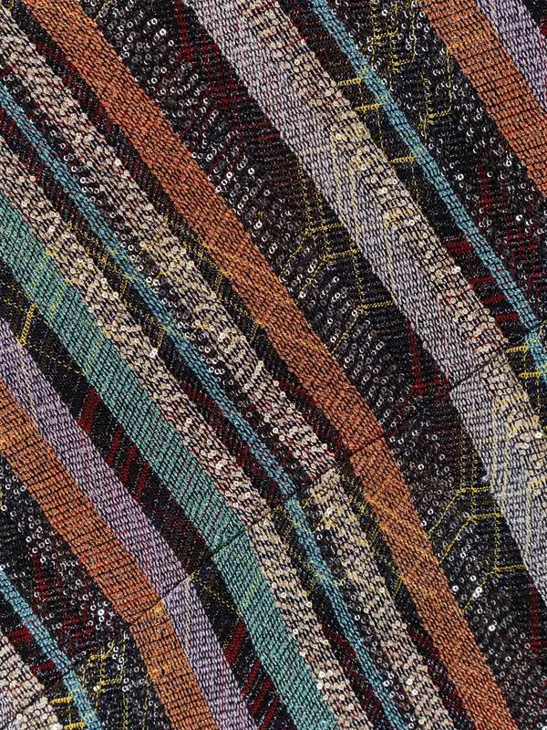 Missoni Viscose Blend Long Dress With Chevron Pattern - Multicolor