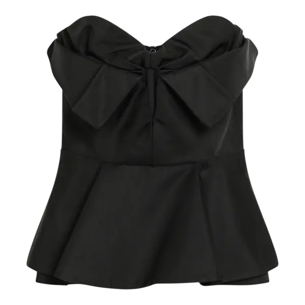 Alexander McQueen Strapless Corset Top - Black