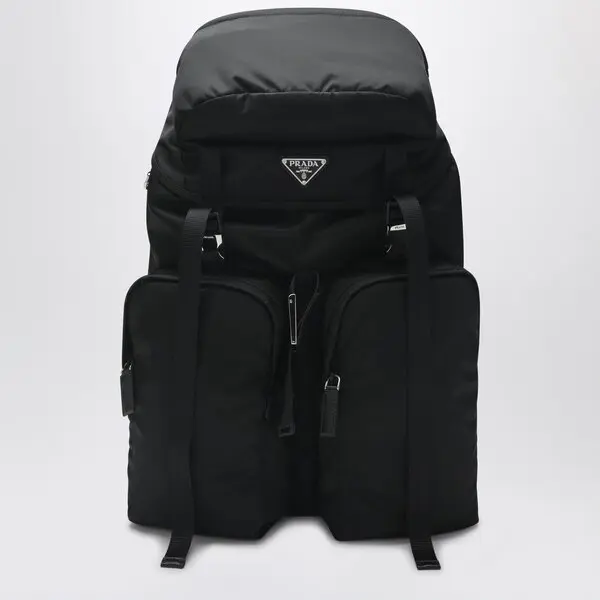 Prada Re-nylon And Saffiano Leather Backpack - Black