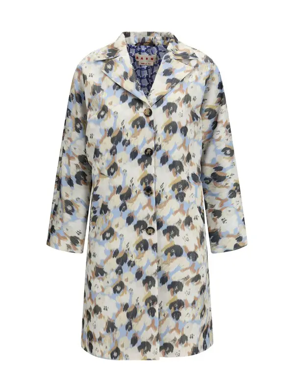 Marni Printed Button Parka Coat