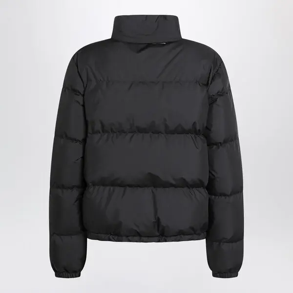 Burberry Zip-up Puffer Jacket With Check Detail