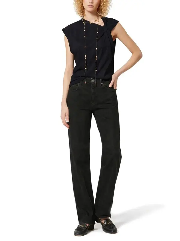Isabel Marant Étoile Nayda Top With Knot Detailing - Black