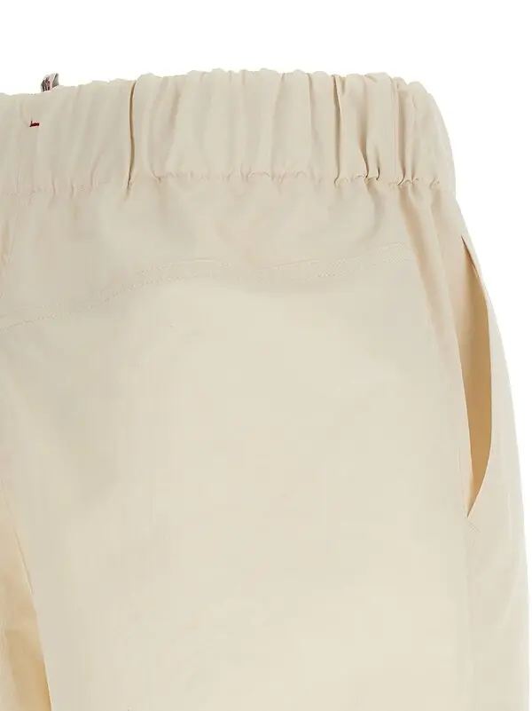 Moncler Water-repellent Froissé Shorts - White