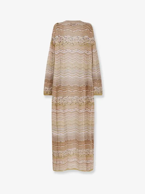 Missoni Long Chevron Sequin Cardigan - Multicolor
