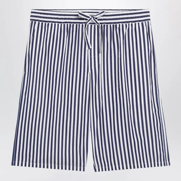 Dolce & Gabbana Striped Poplin Bermuda Shorts - Multicolor