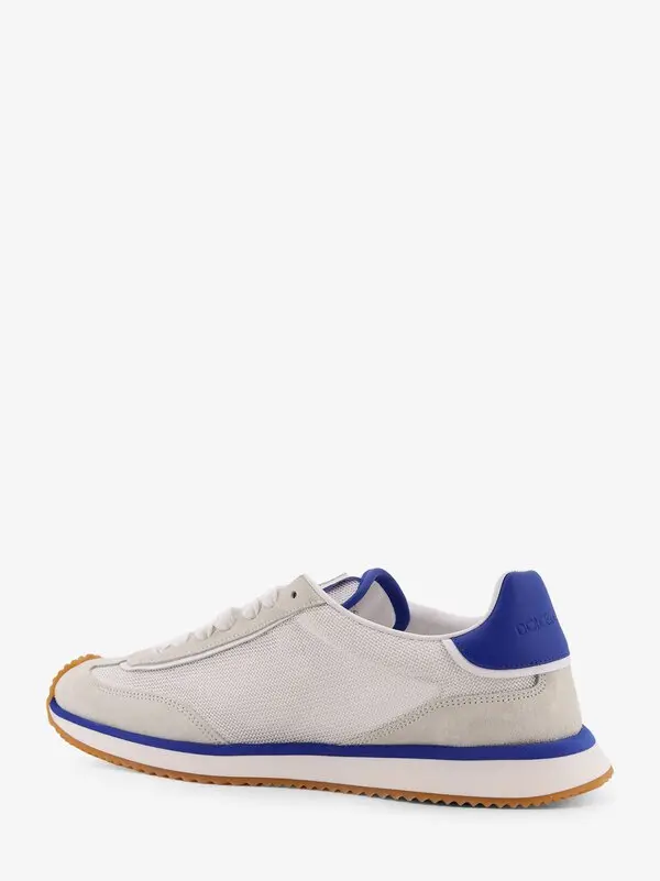 Dolce & Gabbana Leather Sneakers With Dg Logo - Multicolor
