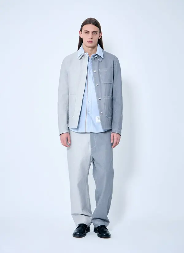 Thom Browne Contrast Paneled Utility Jacket