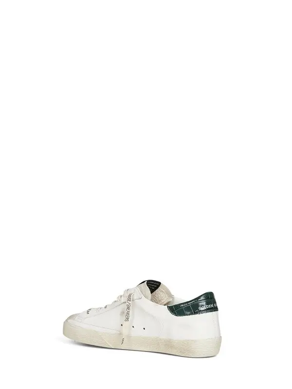 GOLDEN GOOSE Super-star Sneakers With Croc-effect Heel - Multicolor