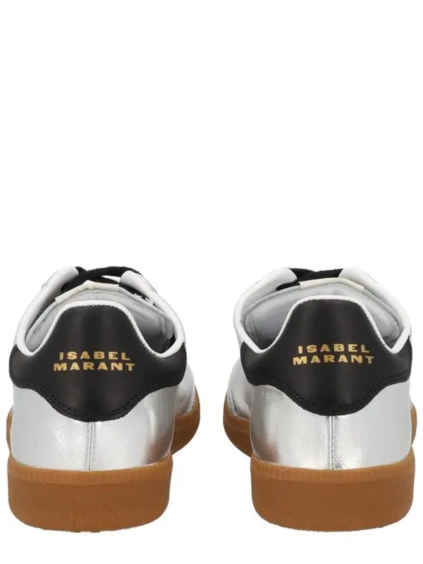 Isabel Marant Étoile Kaycee Leather Sneakers - Silver