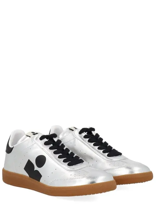 Isabel Marant Étoile Kaycee Leather Sneakers - Silver