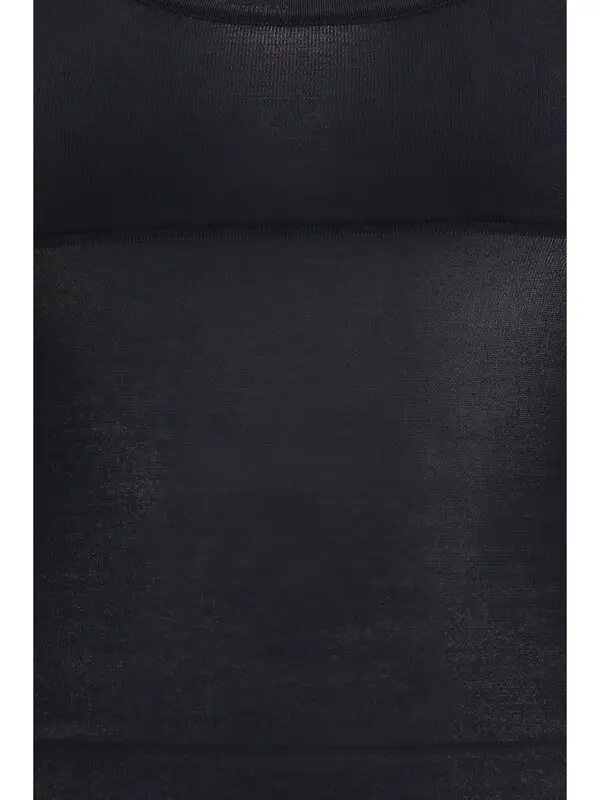 Max Mara Biada Wide Neckline Knit Top - Black