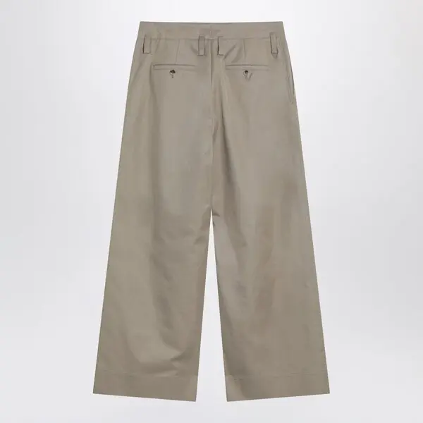 Alexander McQueen Beige Cotton Gabardine Chino Pants