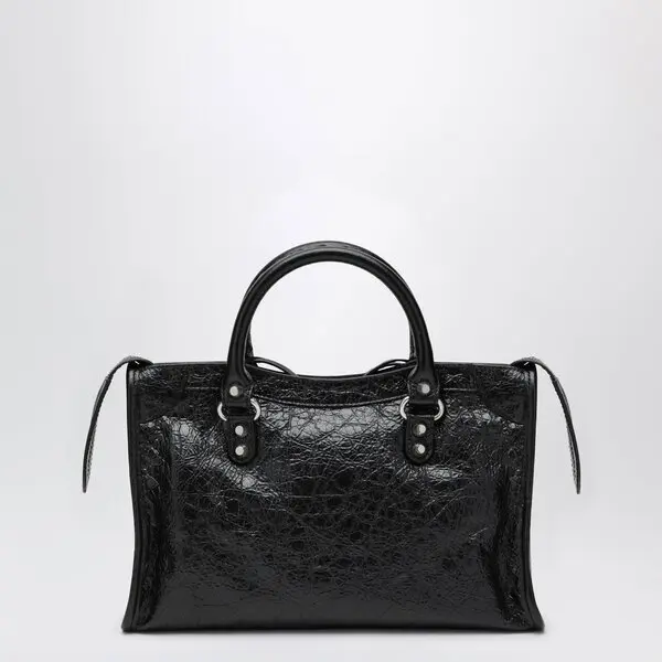 Balenciaga Le City Small Lambskin Leather Bag - Black
