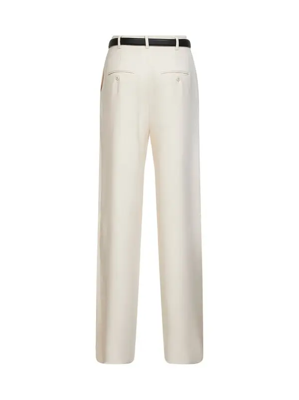 Max Mara Wide-leg Trousers With Belt